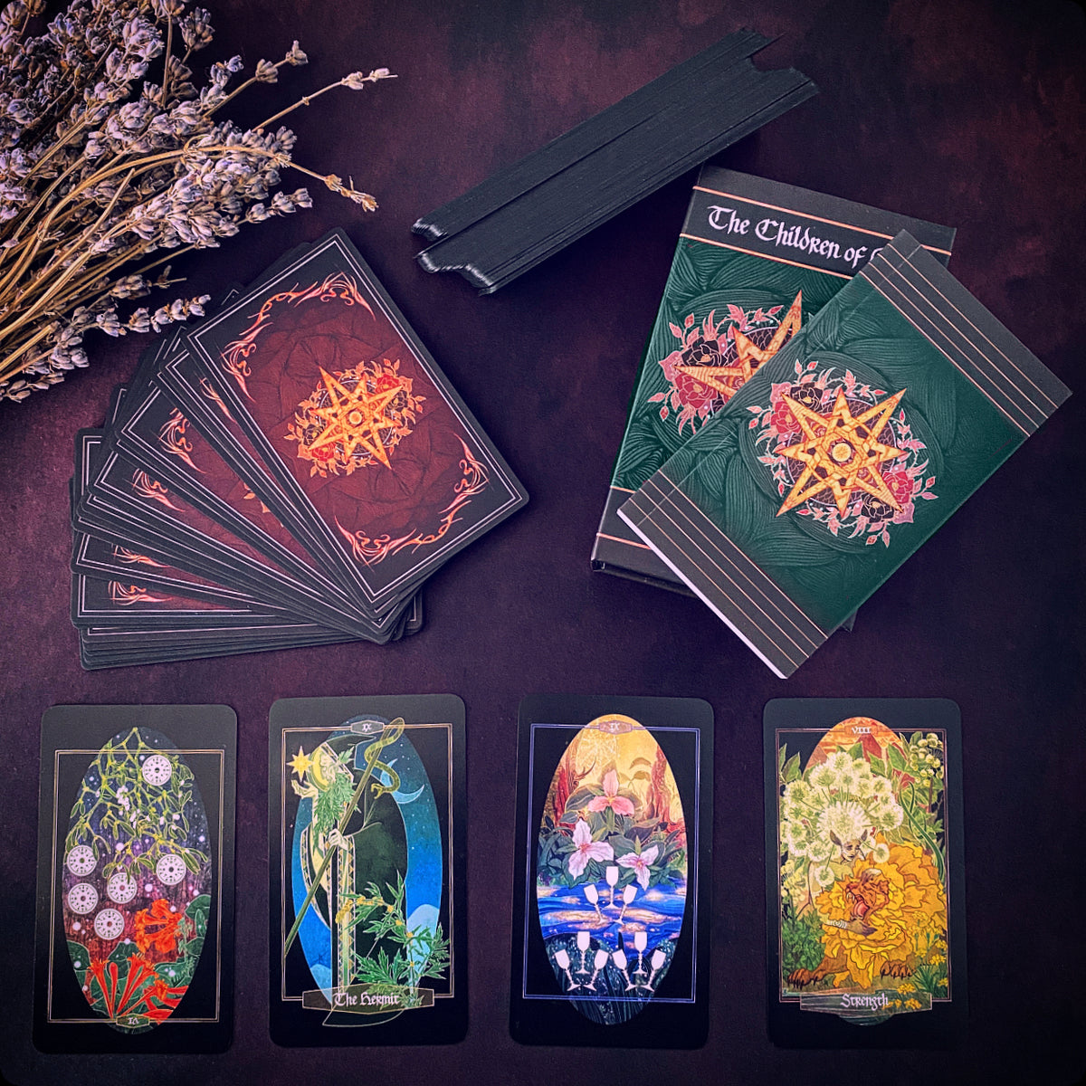 Children of Ostara tarot card deck & book set- BLACK EDITION – Xia Hunt