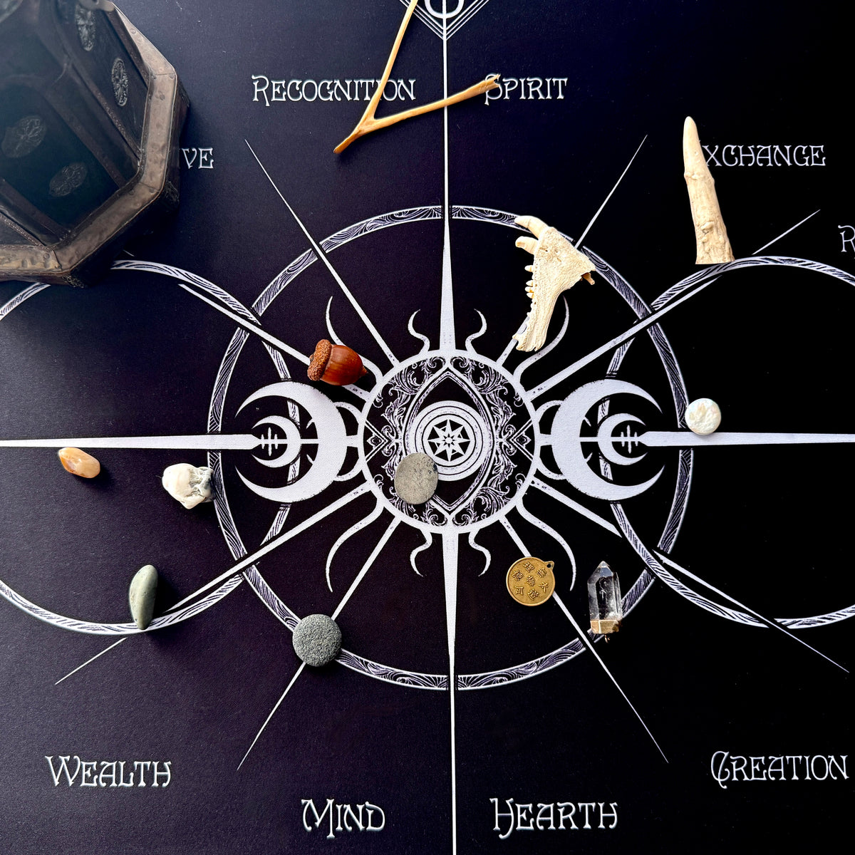 Divination Mat - Charm Casting w/ Instructions (Large: 30”x22”) – Xia Hunt