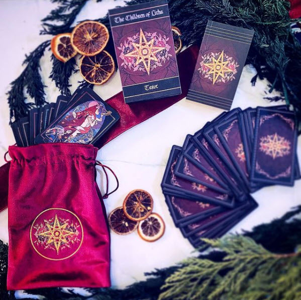 Children of Litha tarot card deck & book set- BLACK EDITION – Xia Hunt
